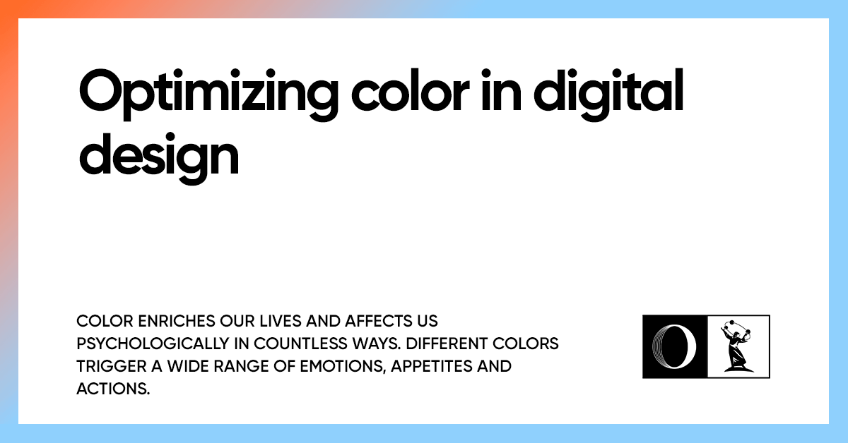 Optimizing color in digital design | OWDT