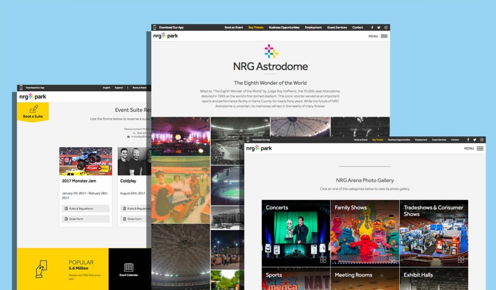 NRG Park | Web Design for a Houston Icon | OWDT